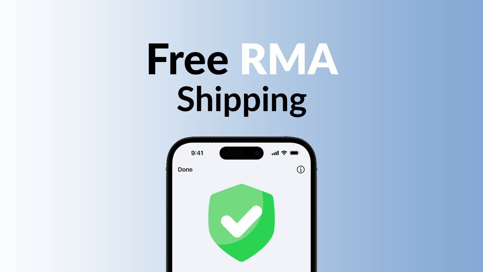 FREE RMA | Free Shipping Label. For all Your RMAs.
